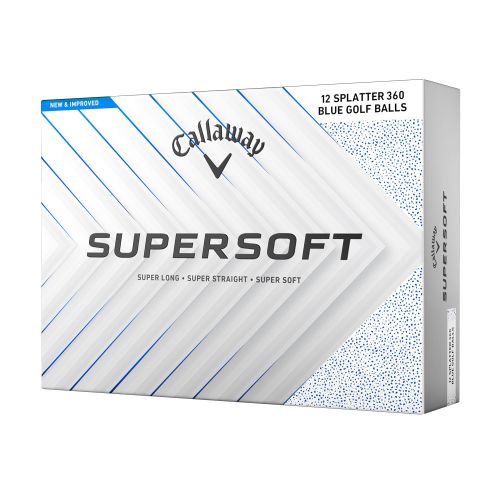 Callaway Supersoft Blue Splatter Dozen Golf Balls | Silvermere Golf