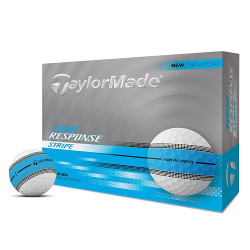 TaylorMade Tour Response Stripe Neon Blue Dozen Pack 2025 | Silvermere Golf