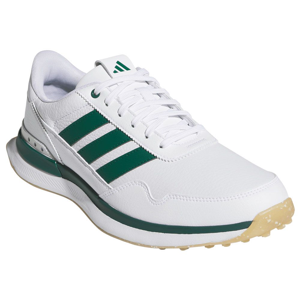 adidas S2G 26 Leather Golf Shoes White Green JQ9311 | Silvermere Golf