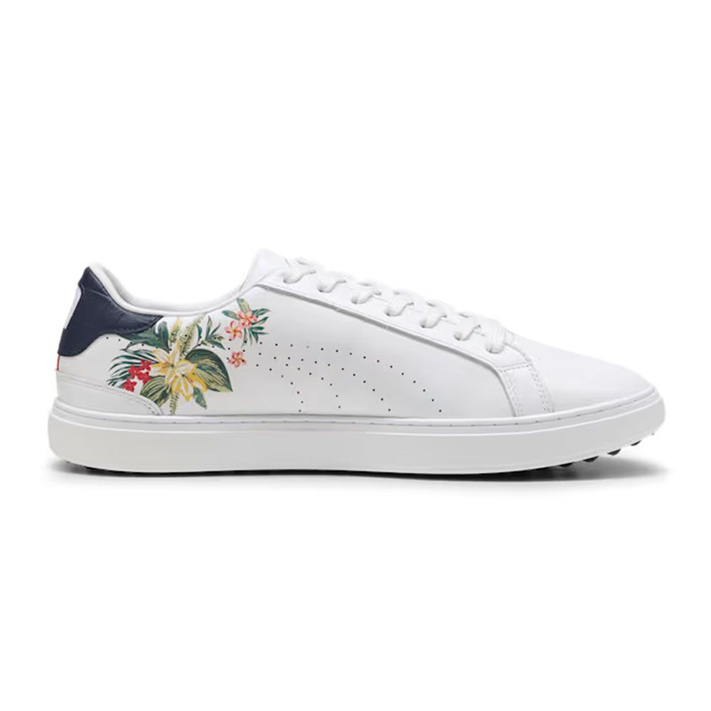Puma x Palm Tree Crew Classic G Golf Shoes White Navy Red | Silvermere Golf
